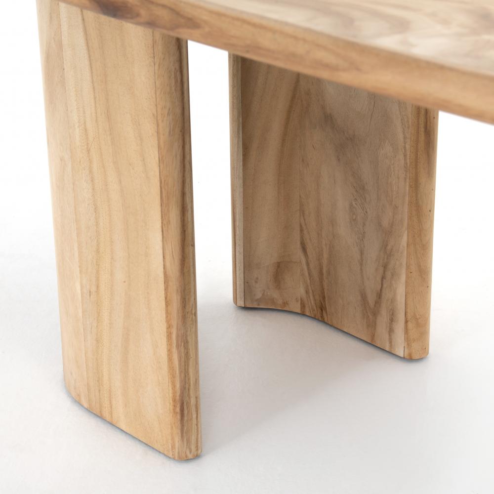 Arched Legs Oval Dining Table Gold Guanacaste Wood 98 inch – SLATE CUSTOM