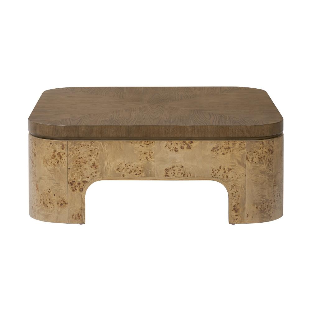 Mappa Burl Rounded Edge Square Coffee Table 44 inch – SLATE CUSTOM