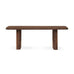 Modern Curved Layered Arched Legs Oak Wood Rectangle Dining Table with ...