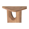 Modern Curved Layered Arched Legs Rectangle Dining Table Oak Wood with ...