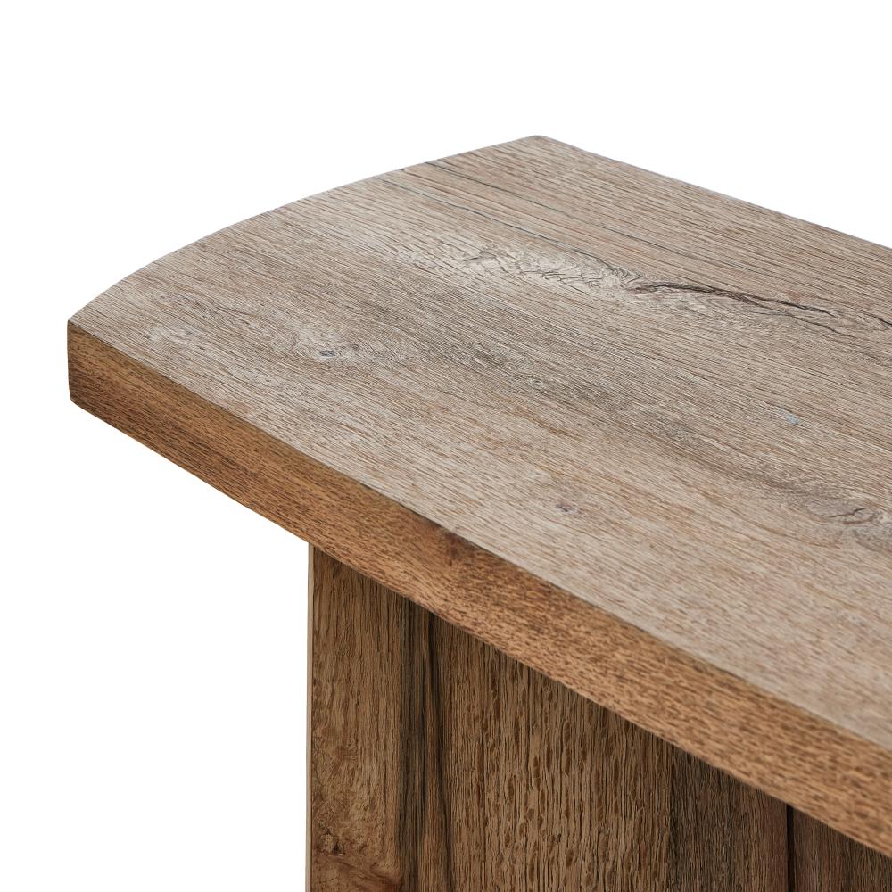 Modern Rustic Console Table Oak Wood Veneer 78 inch – SLATE CUSTOM