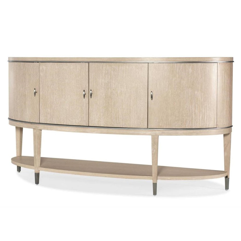 Nouveau Chic Curved Sideboard Buffet Sandstone Finish 74.5 inch – SLATE ...