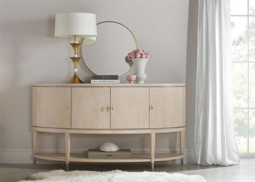 Nouveau Chic Curved Sideboard Buffet Sandstone Finish 74.5 inch – SLATE ...