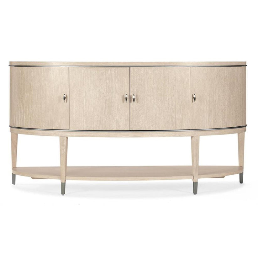 Nouveau Chic Curved Sideboard Buffet Sandstone Finish 74.5 inch – SLATE ...