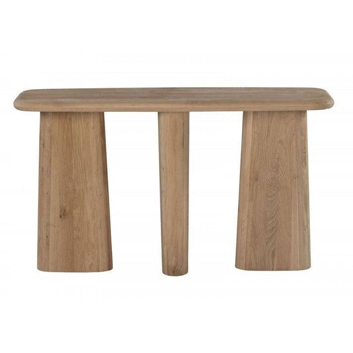 Organic Modern Console Table White Oak Wood with Natural Finish 52 inc ...
