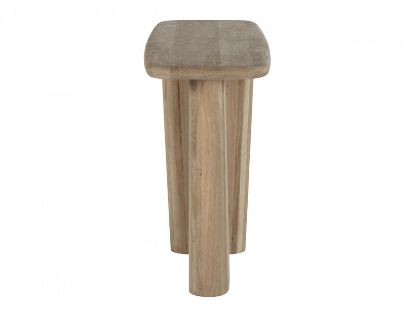 Organic Modern Console Table White Oak Wood with Natural Finish 52 inc ...
