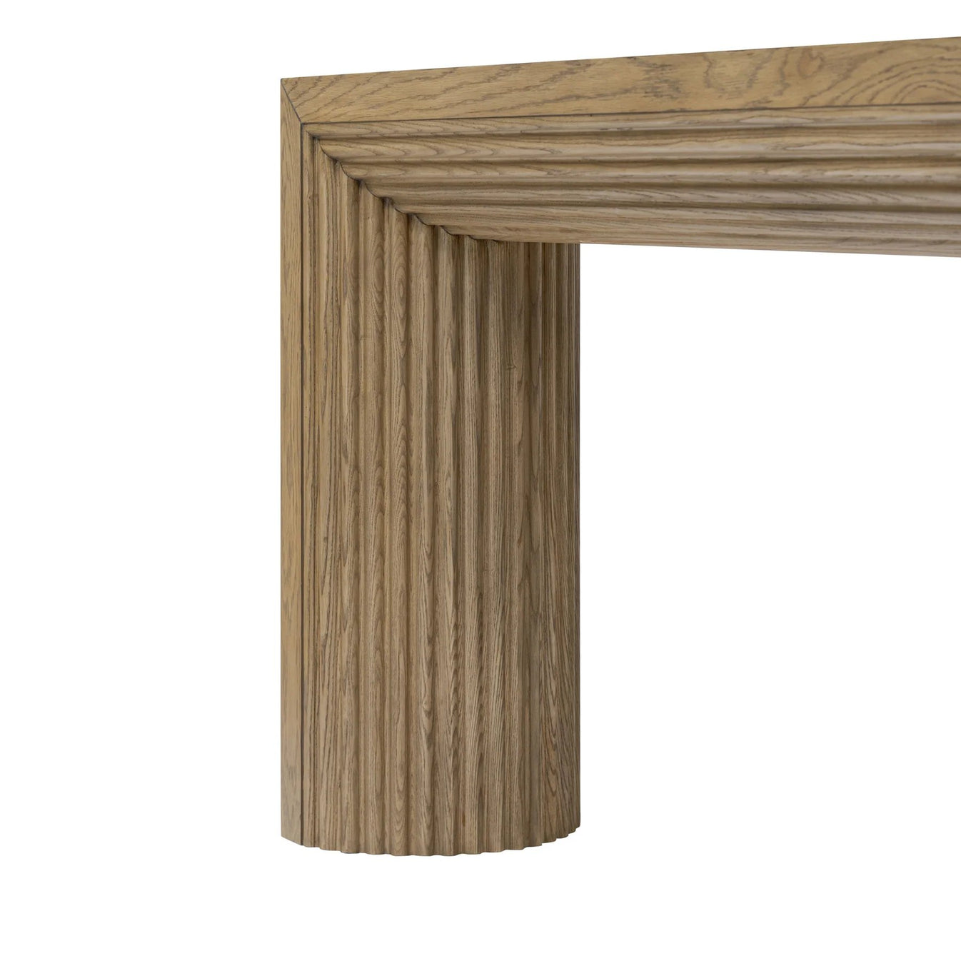 Reeded Console Table Harvest Oak Finish 56 inch – SLATE CUSTOM