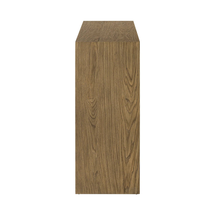 Reeded Console Table Harvest Oak Finish 56 inch – SLATE CUSTOM