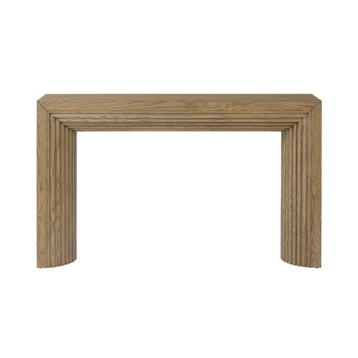 Reeded Console Table Harvest Oak Finish 56 inch – SLATE CUSTOM