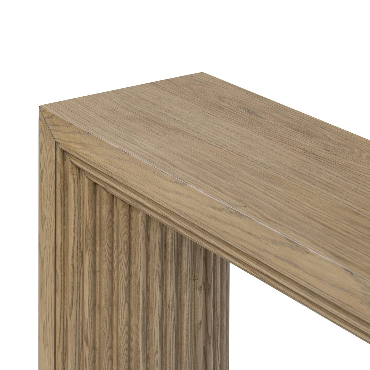 Reeded Console Table Harvest Oak Finish 56 inch – SLATE CUSTOM