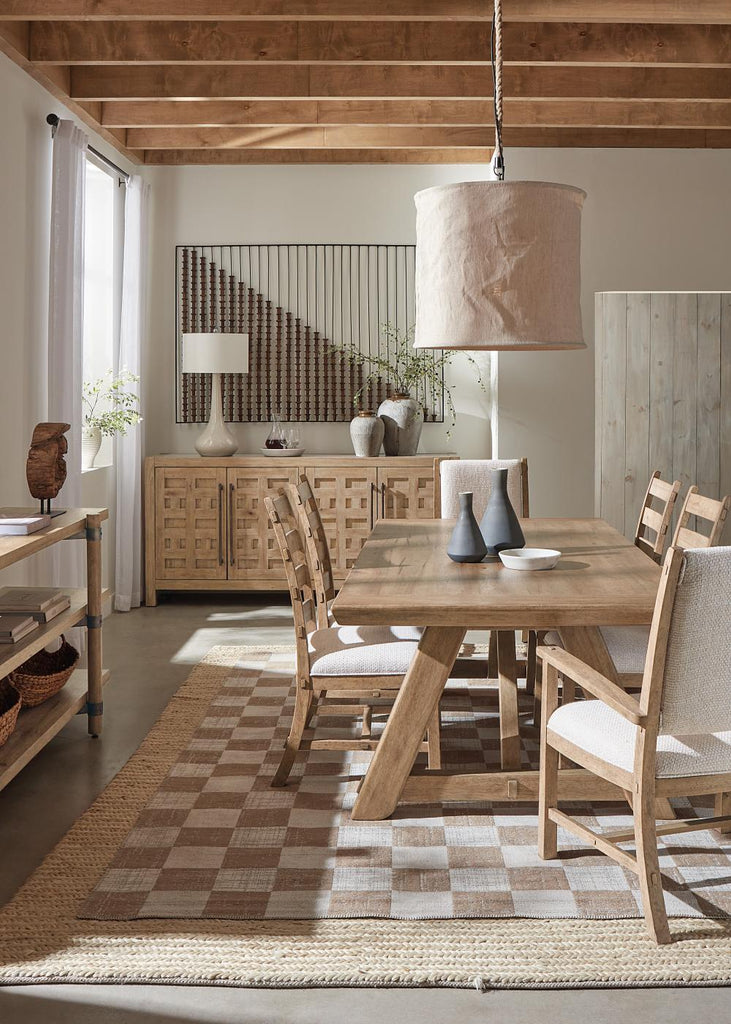 Rustic Light Brown Carved Wood Door Sideboard Buffet Honed Gray Traver ...