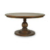 Traditional Round Dining Pedestal Table Solid Mahogany Wood in Brown S ...