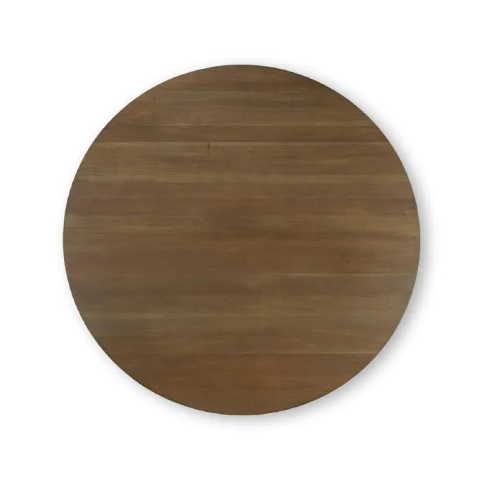 Traditional Round Dining Pedestal Table Solid Mahogany Wood in Brown S ...