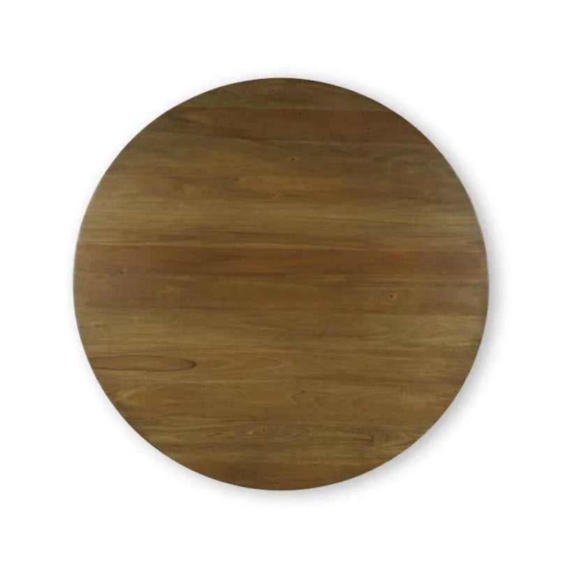 Traditional Round Pedestal Dining Table Solid Mahogany Wood in Brown S ...