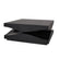 Wave Cocktail Coffee Table Ebony Oak Square 48 inch – SLATE CUSTOM